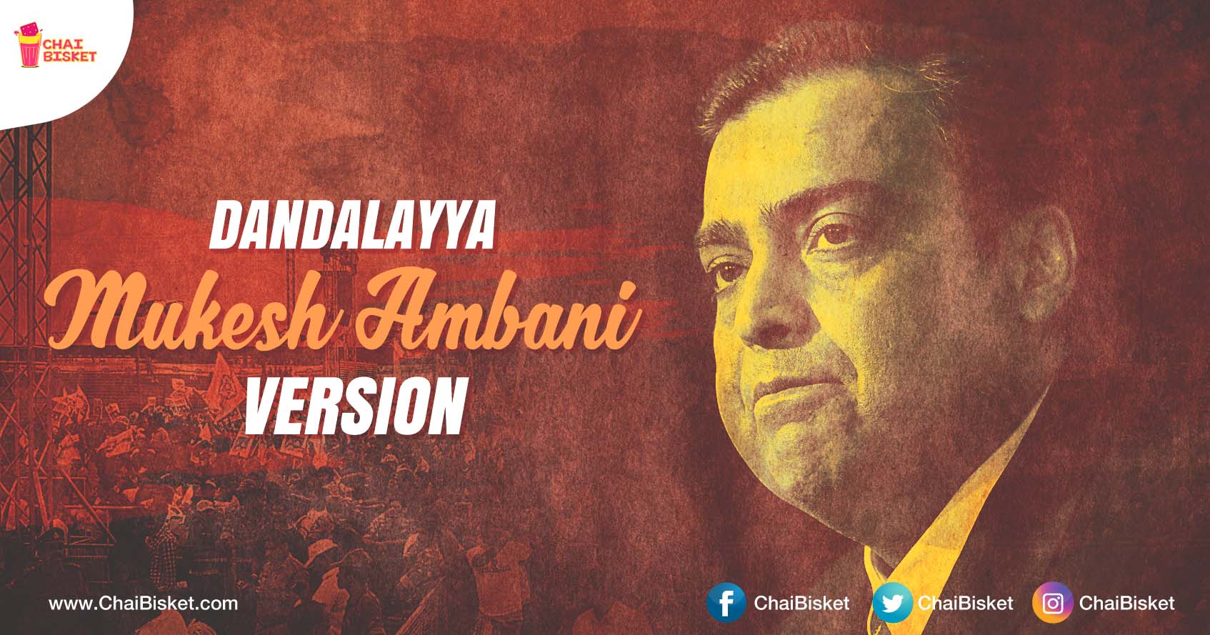 Presenting A Tribute To Mukesh Ambani Saab With Dandalayya Song For Gi