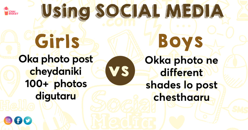These Funny Comparisons Explain How Differently Boys & Girls Use Socia